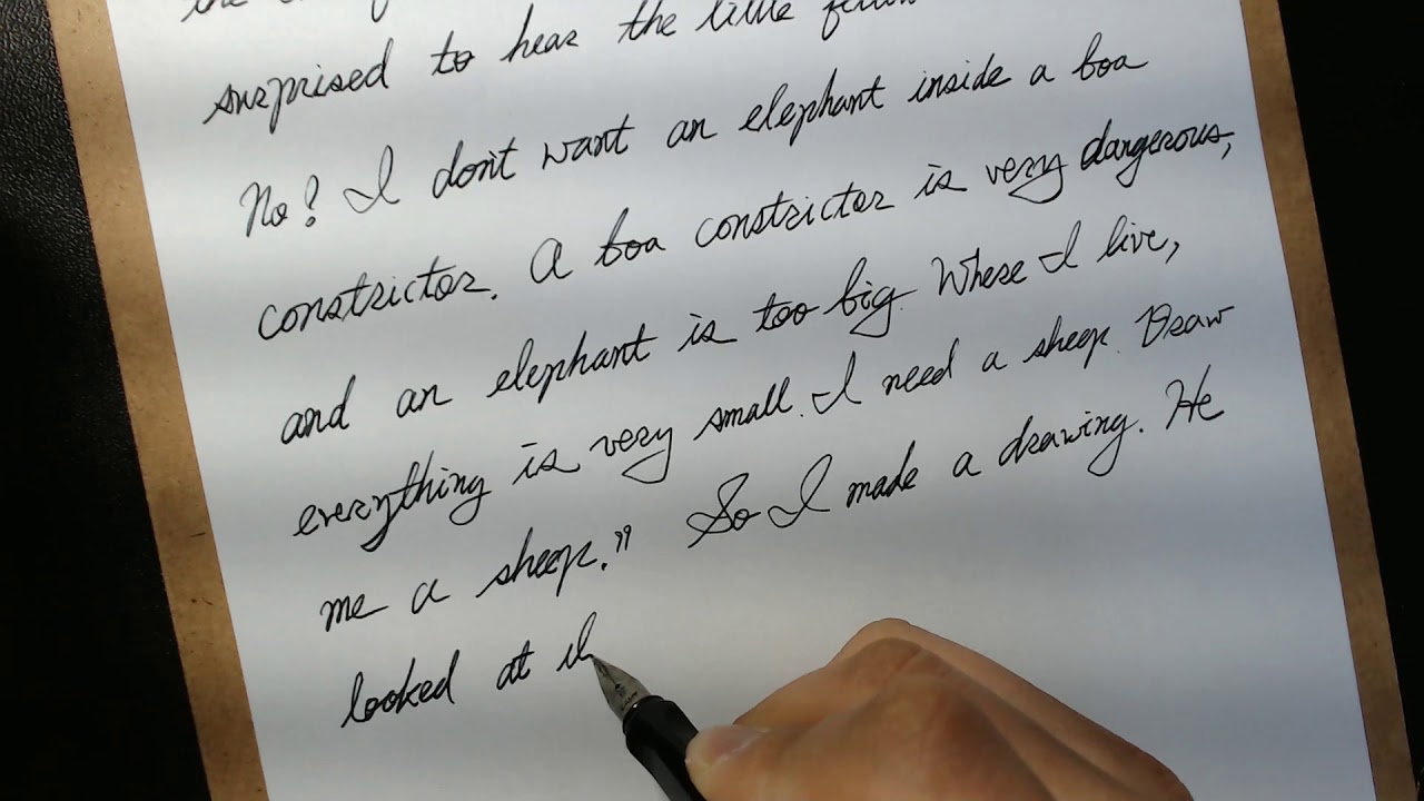 [영어 필기체] 14, 어린왕자 13 The Little Prince Cursive Hand Writing P22-P23 ...