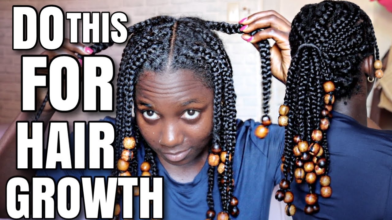 Back to my Hair Growth Hairstyle| Hair Growth Routine - YouTube
