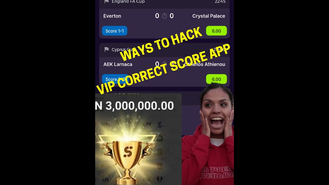 GET VIP CORRECT SCORE FOR FREE , USING THIS METHOD 2024 - YouTube