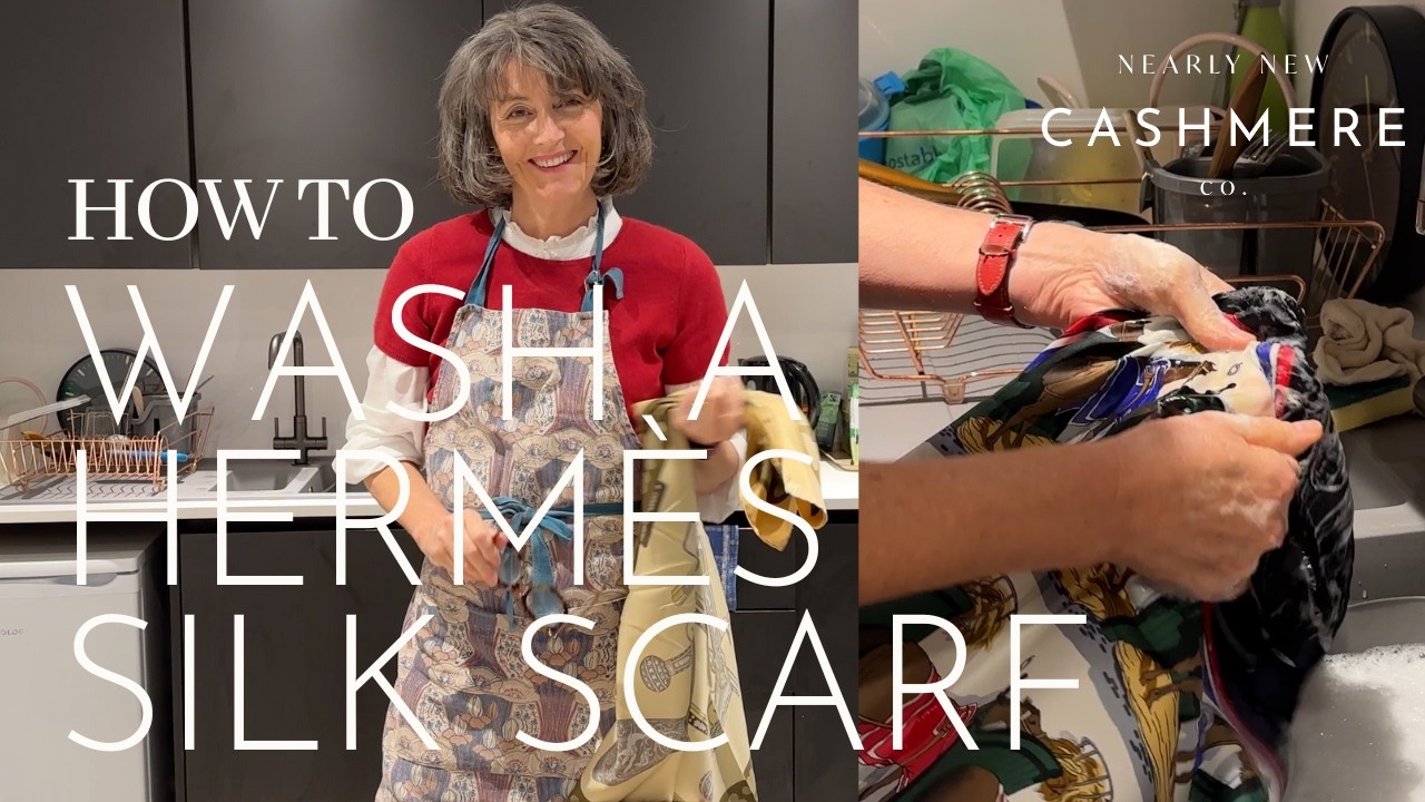 HOW TO WASH A HERMÈS SILK SCARF! Wash, remove stains & iron a Hermès ...