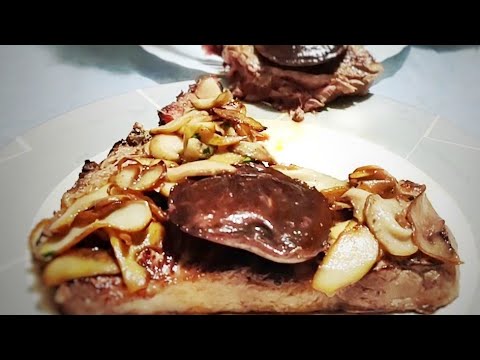 BISTECCA CON FUNGHI PORCINI - YouTube