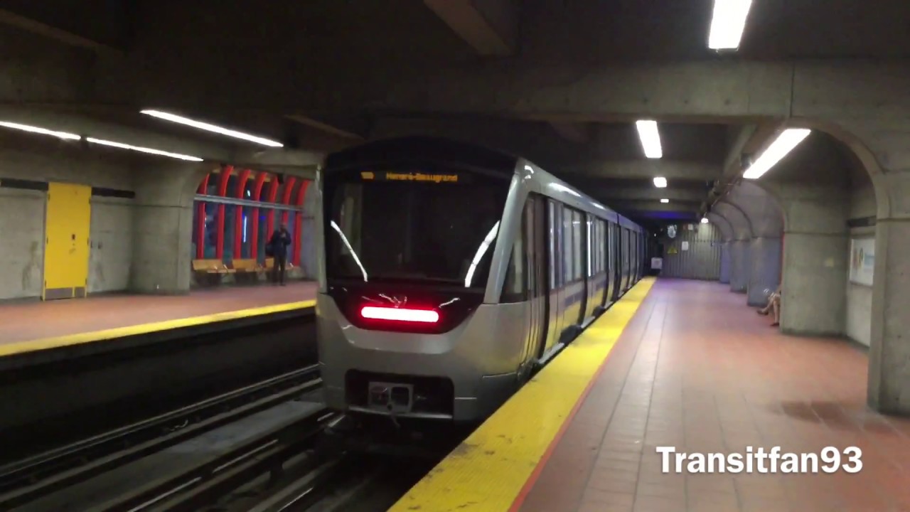 MONTREAL METRO AZUR ATWATER TO ANGRIGNON - YouTube