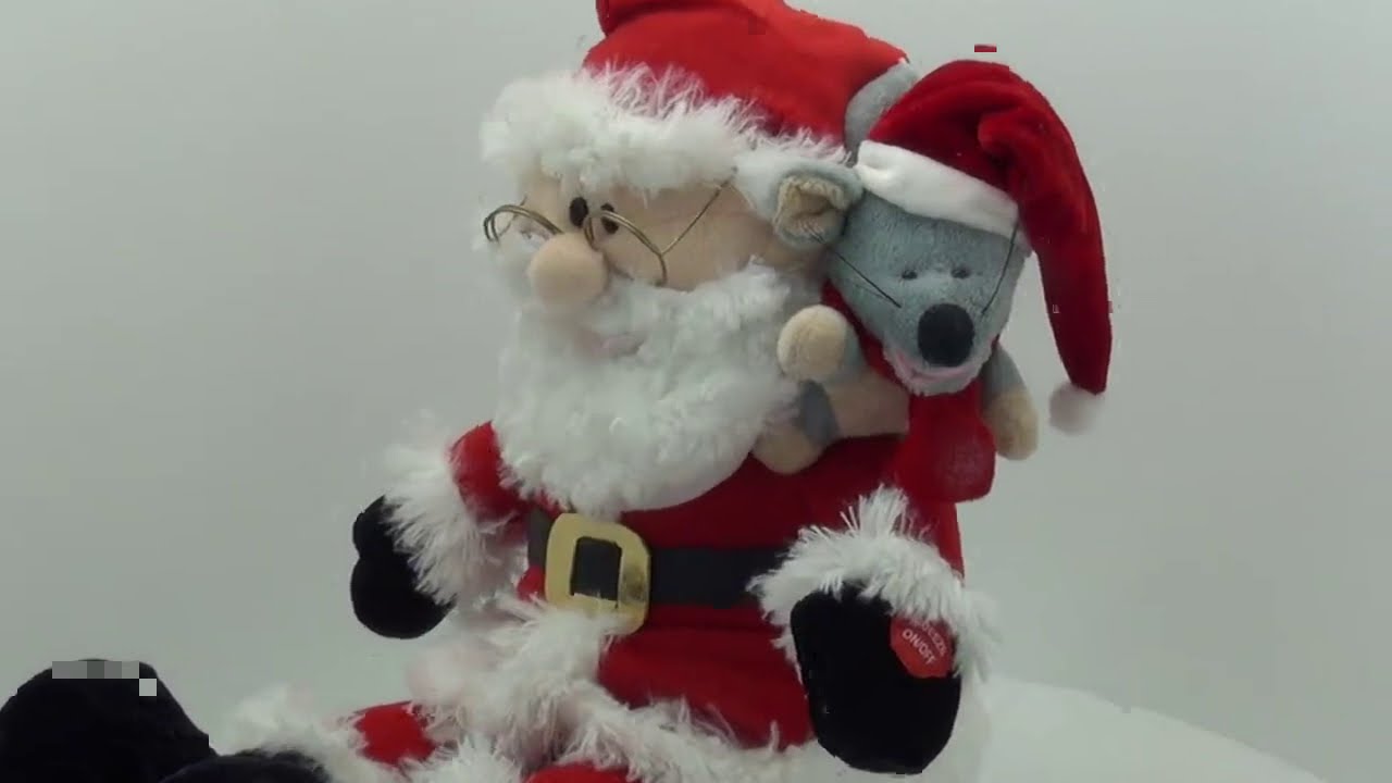 Singing Santa Claus Plush Toy - YouTube