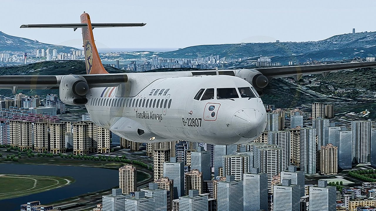 Crashing Immediately After Takeoff into Downtown Taipei City | Wrong ...