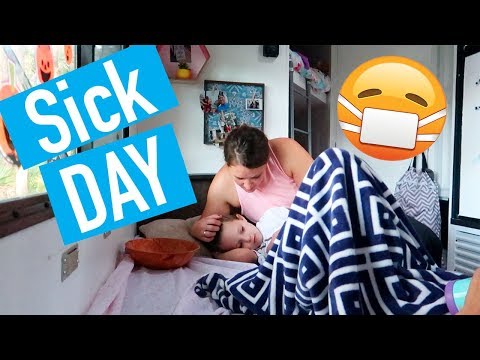 SICK DAY ROUTINE! 4 KIDS WITH THE FLU 🤒