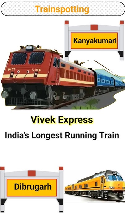 22503 Kanyakumari to Dibrugarh | Longest Train Route | Vivek Express #train #railway #shorts ...