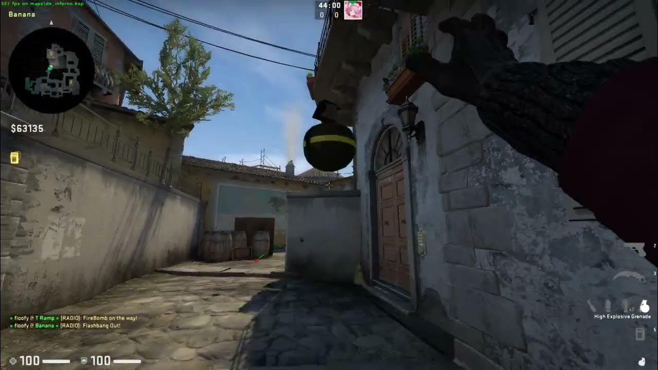 CSGO Inferno how to take aggressive Banana control both CT and T side - YouTube