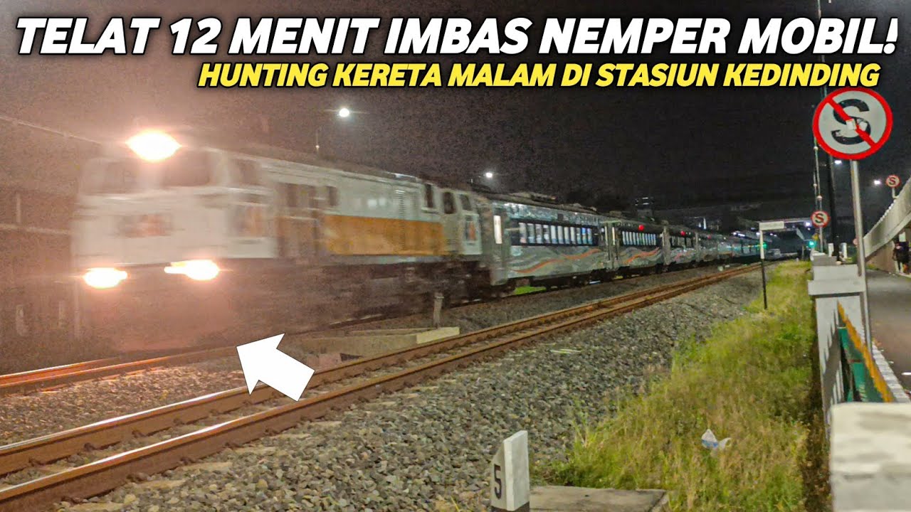 BARU BERANGKAT LANGSUNG NEMPER MOBIL! HUNTING KERETA API TURANGGA ...