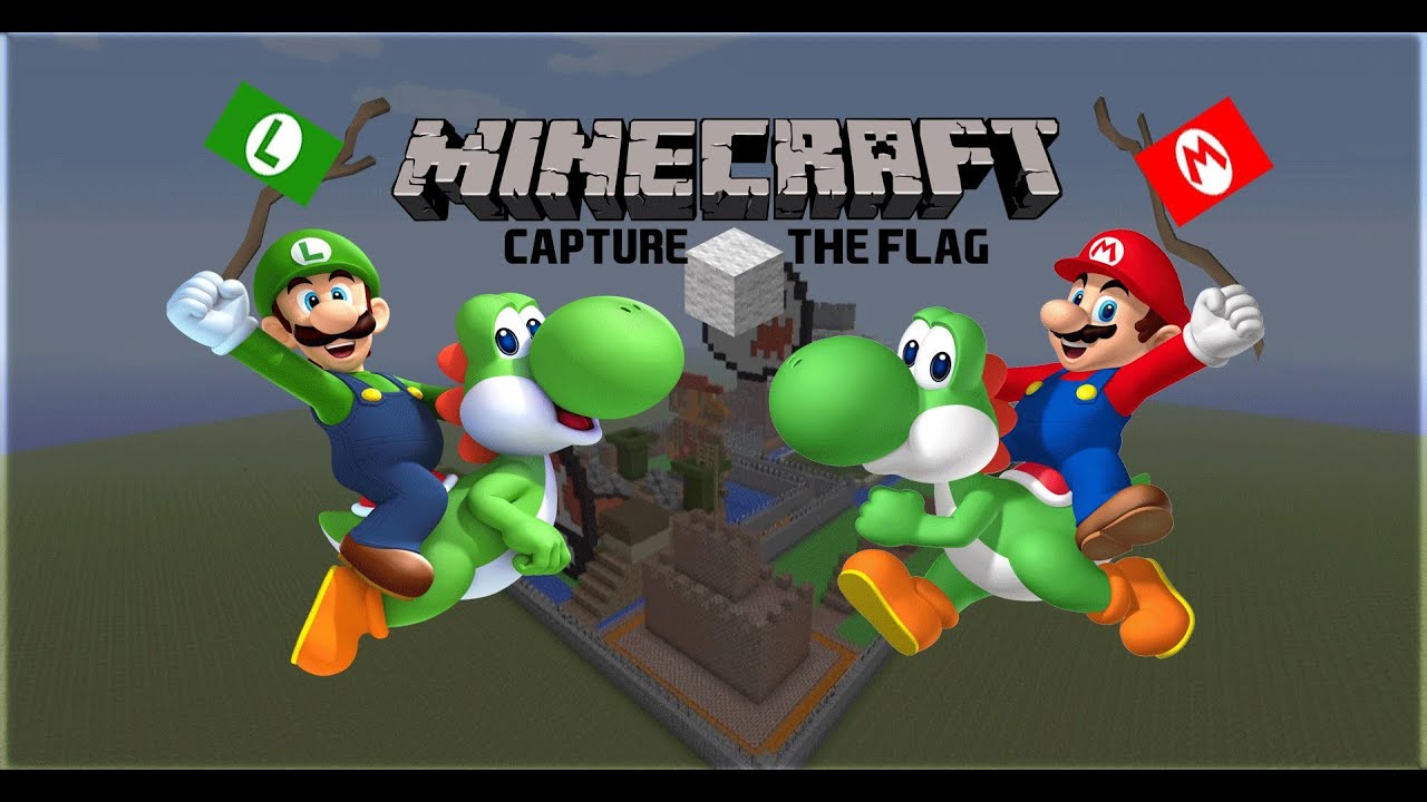 Minecraft : Super Mario Capture The Flag Map - YouTube