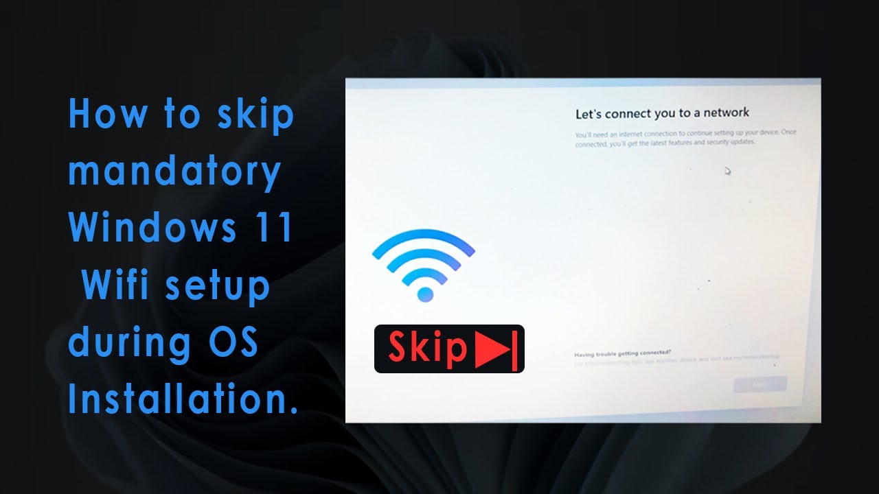 How to Skip Windows 11 Requires Internet to Complete Setup - YouTube