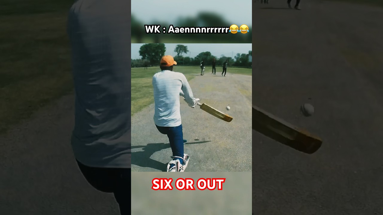 Cricket 🏏 SIX OR OUT? Funny wicket keeper😂😂 #cricket #cricketlover # ...