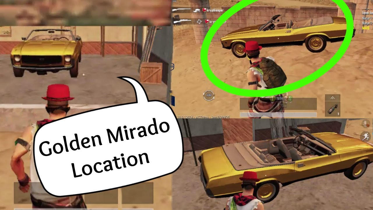 PUBG Season 13 : Golden Mirado RP Mission | Golden Mirado Location in ...