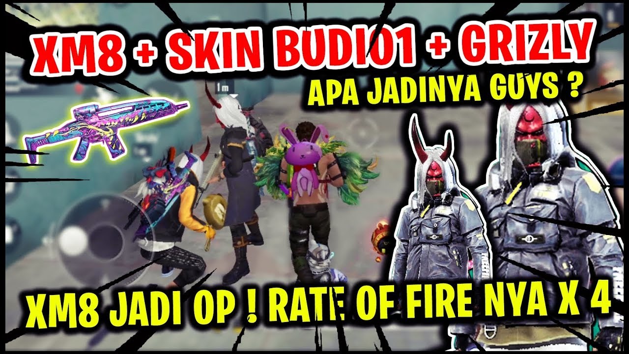 XM8 FF + SKIN BUDI01 + GRIZLY "Si Auto Headshot" - PEMBUNUH FREE FIRE ...
