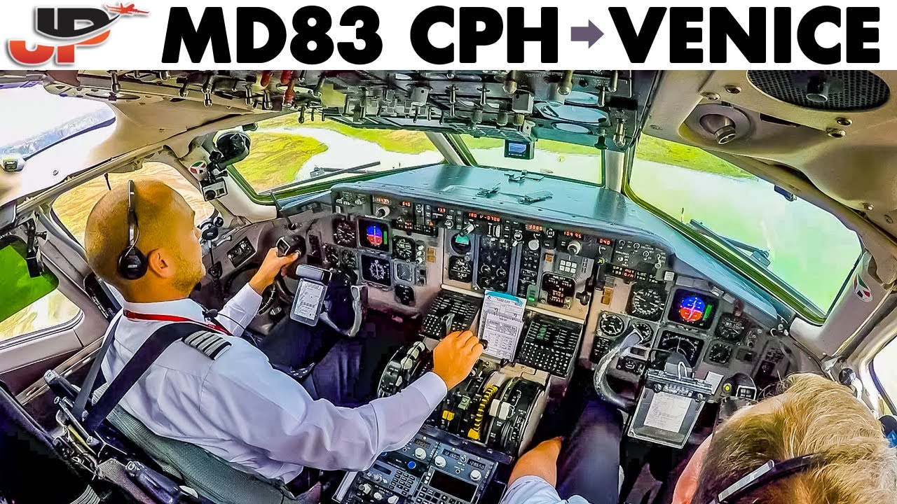 Piloting MD-80 from Copenhagen to Venice | Cockpit Views - YouTube