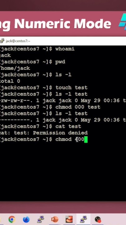File Permission using Numeric Mode | How to Assign file Permission | chmod Command - YouTube