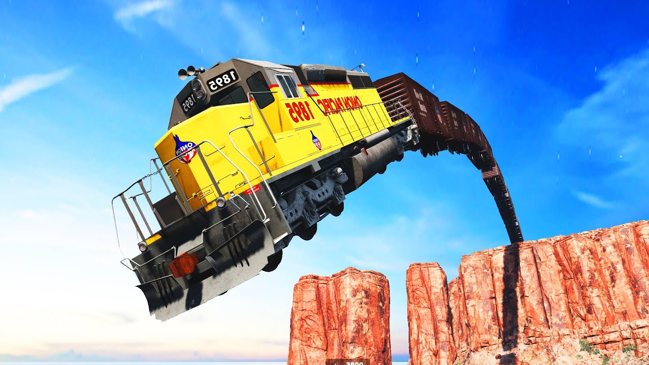 Bad Dispatcher Failure Freight Trains Accidents Derailments #5 BEAMNG ...