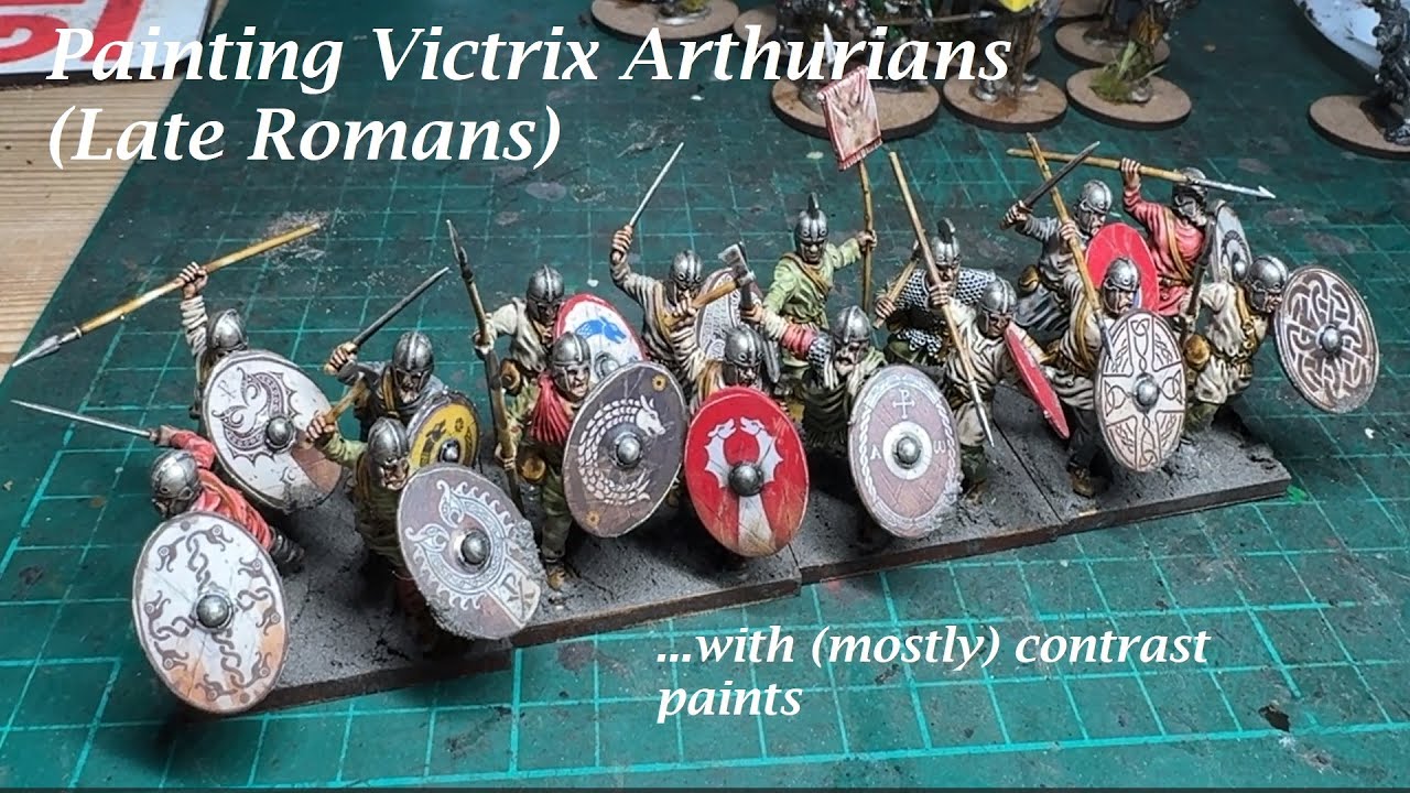 Painting Victrix Arthurians with Contrast Paints - YouTube