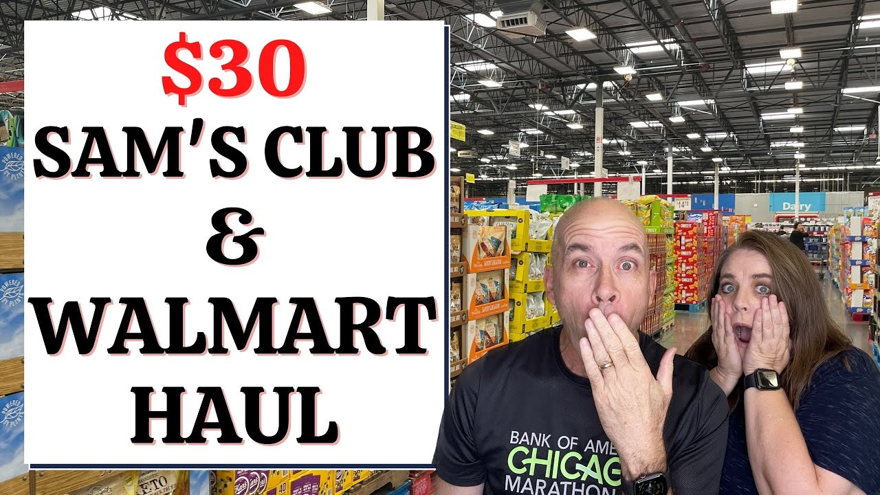 SUPER SMALL SAM'S CLUB & WALMART FILL-IN GROCERY HAUL & MEAL PLAN ...