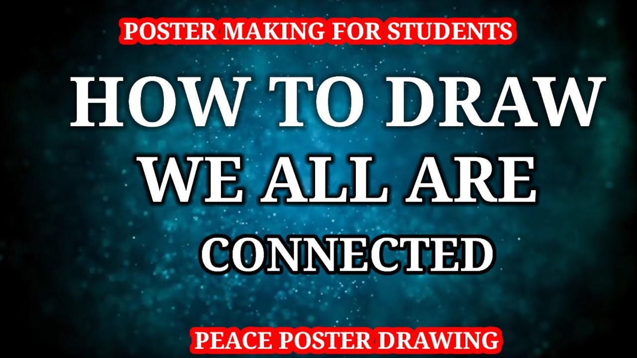 How To Draw We All Are Connected 2021 // easy tutorial of we all are ...