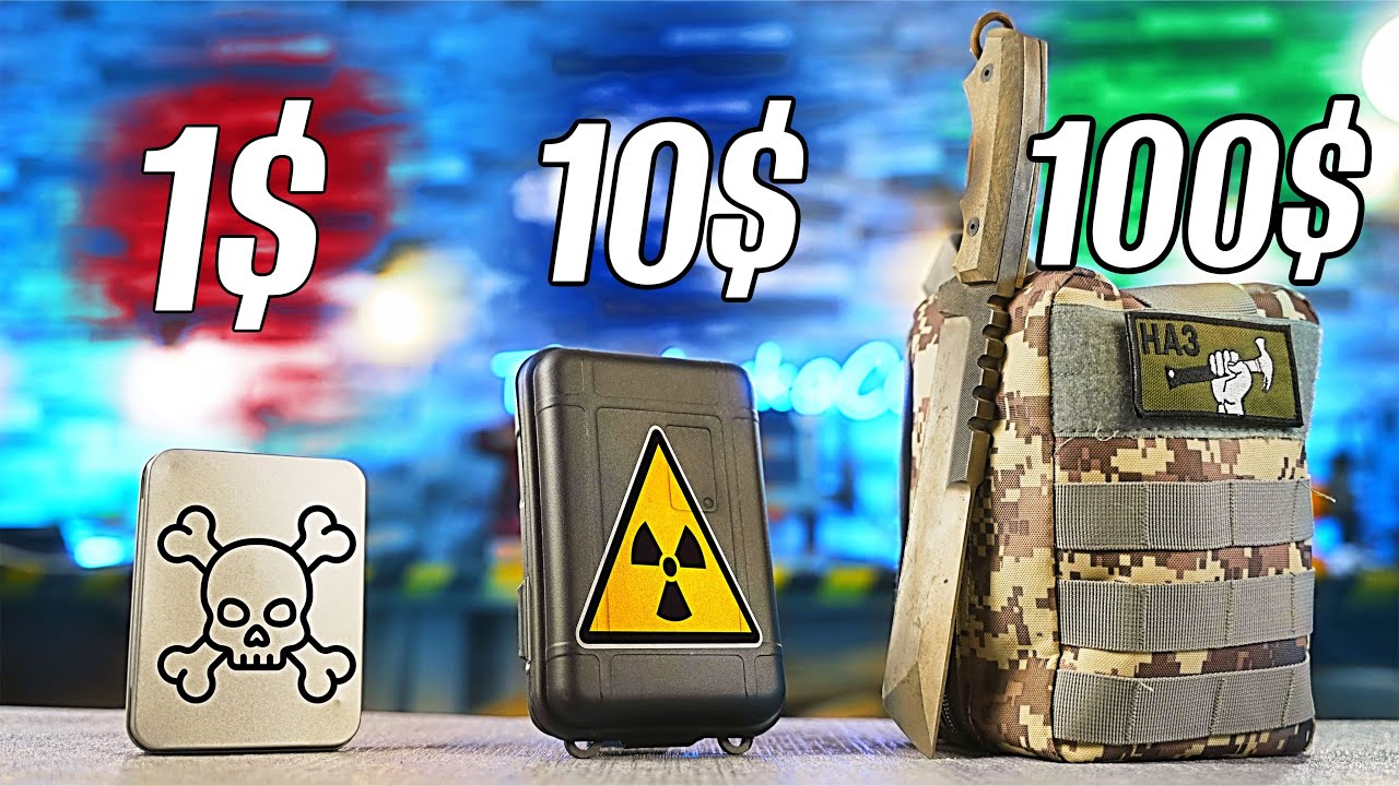 НАБОР ДЛЯ ВЫЖИВАНИЯ за 1$ vs 10$ vs 100$ - YouTube