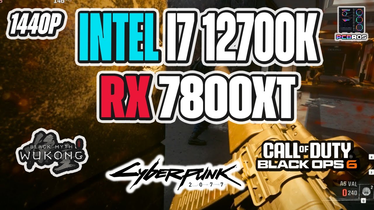 Intel i7 12700K + RX 7800XT - Benchmarks - YouTube