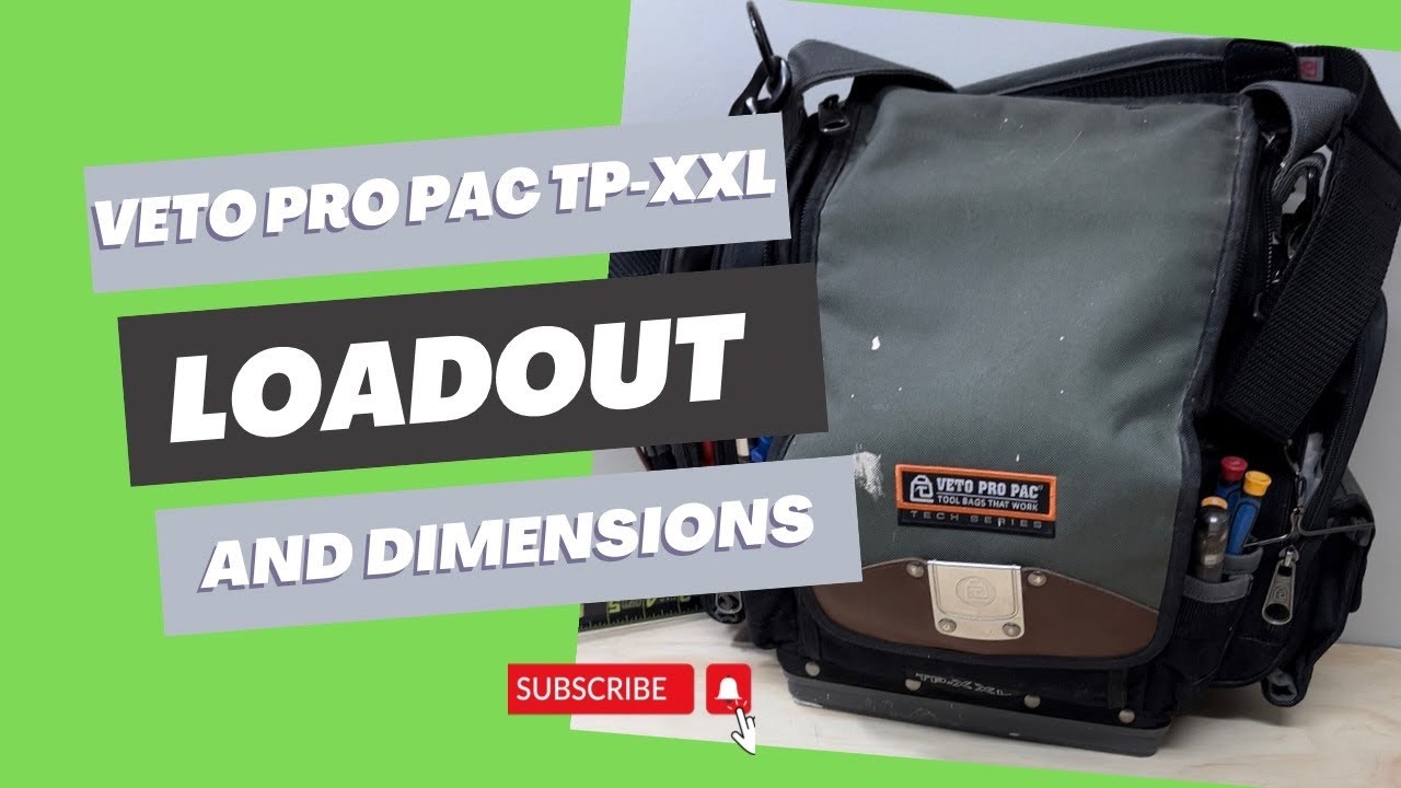 How big is the Veto Pro Pac TP-XXL? Loadout and measurements😮 - YouTube
