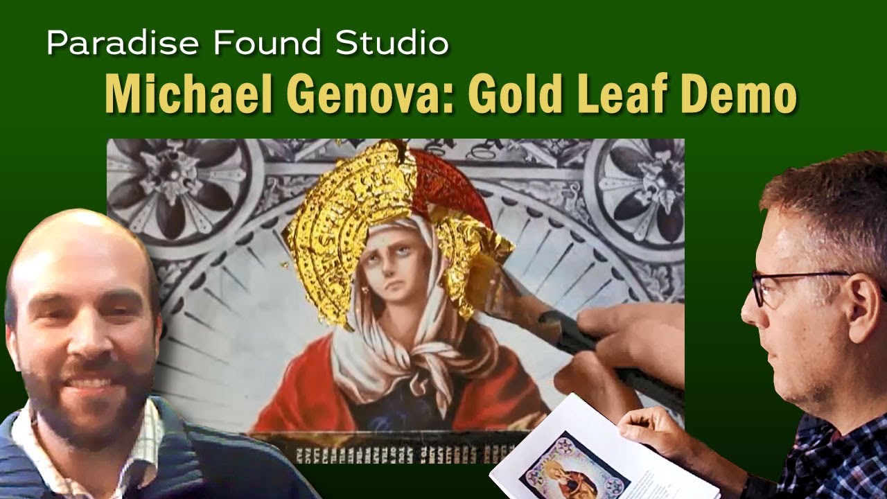 Artist Michael Genova's Demo of The Gold Leaf Process - YouTube