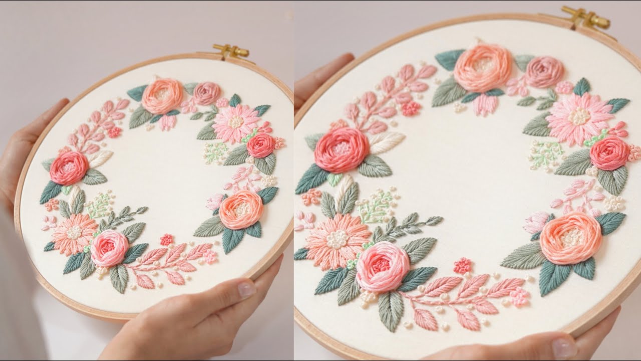 "Embroidery tutorial +PDF Pattern" - YouTube