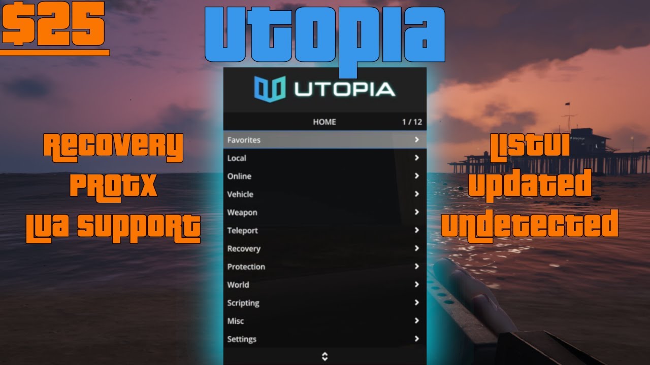 Utopia | GTA V Showcase | Undetected! | Lua & ASI support | recovery ...
