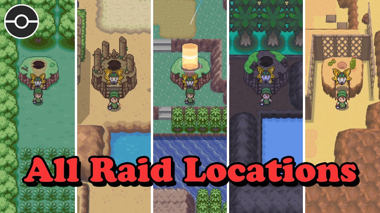 The Ultimate Raid locations Guide for Pokemmo - YouTube