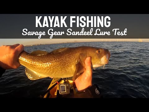 Kayak Fishing - Savage Gear Sandeel Darter Lure Test - Gopro