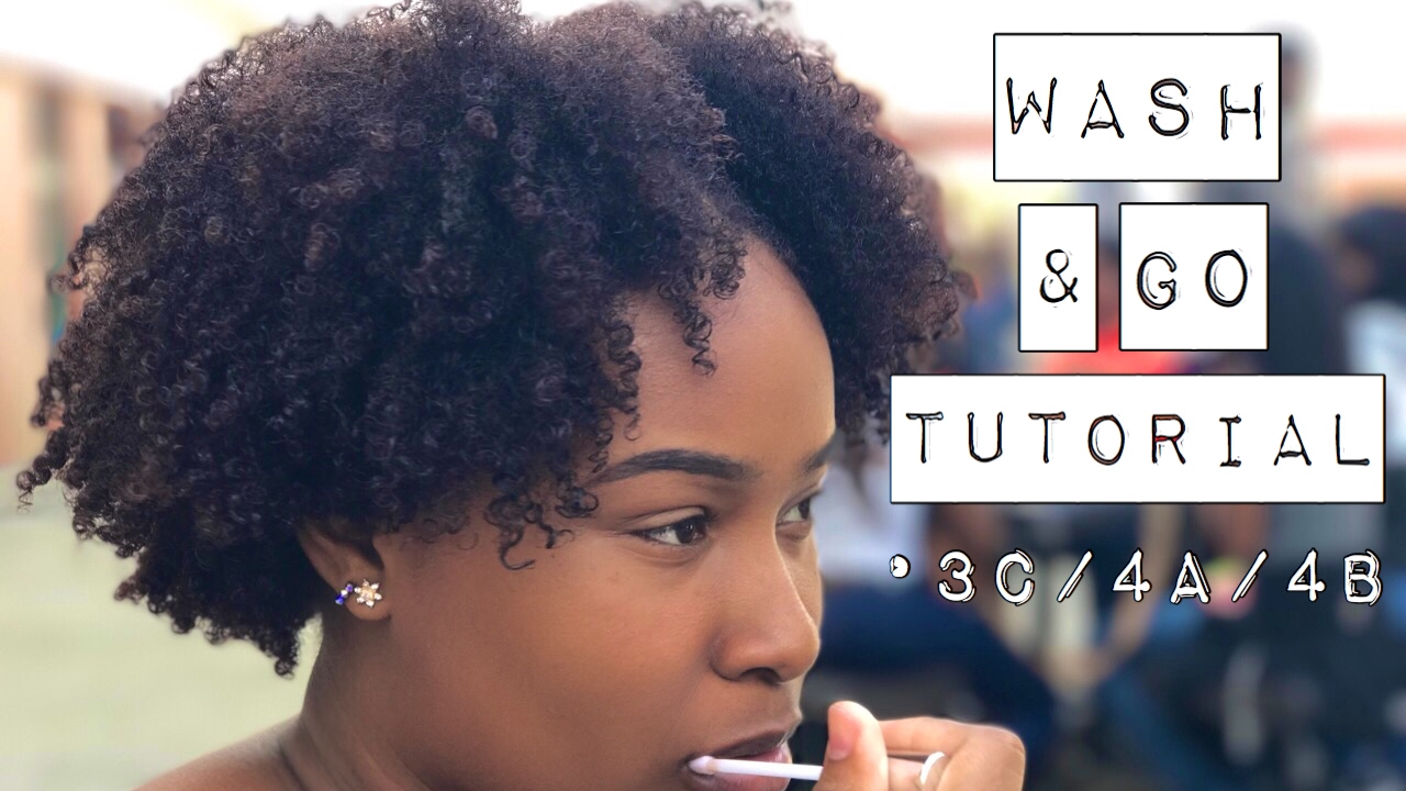 WASH & GO ON 3C/4A NATURAL HAIR | Makeda Thomas - YouTube