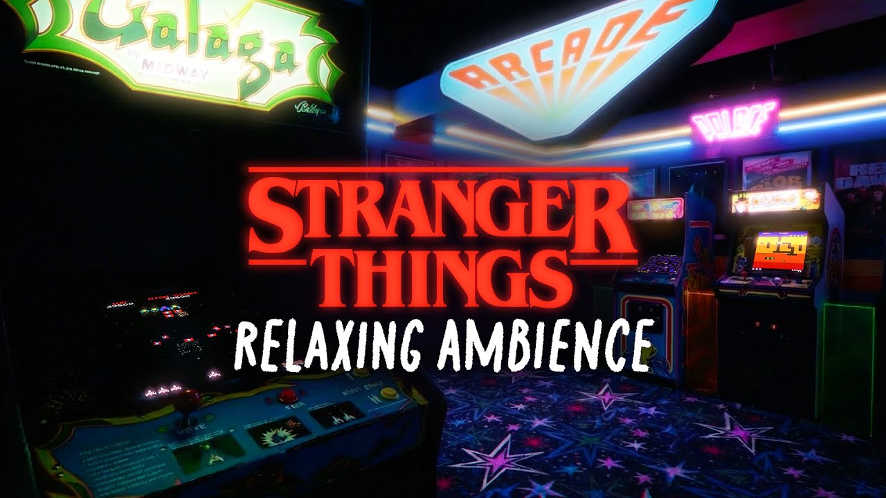 Stranger Things Ambience: Palace Arcade | White Noise and Music to ...