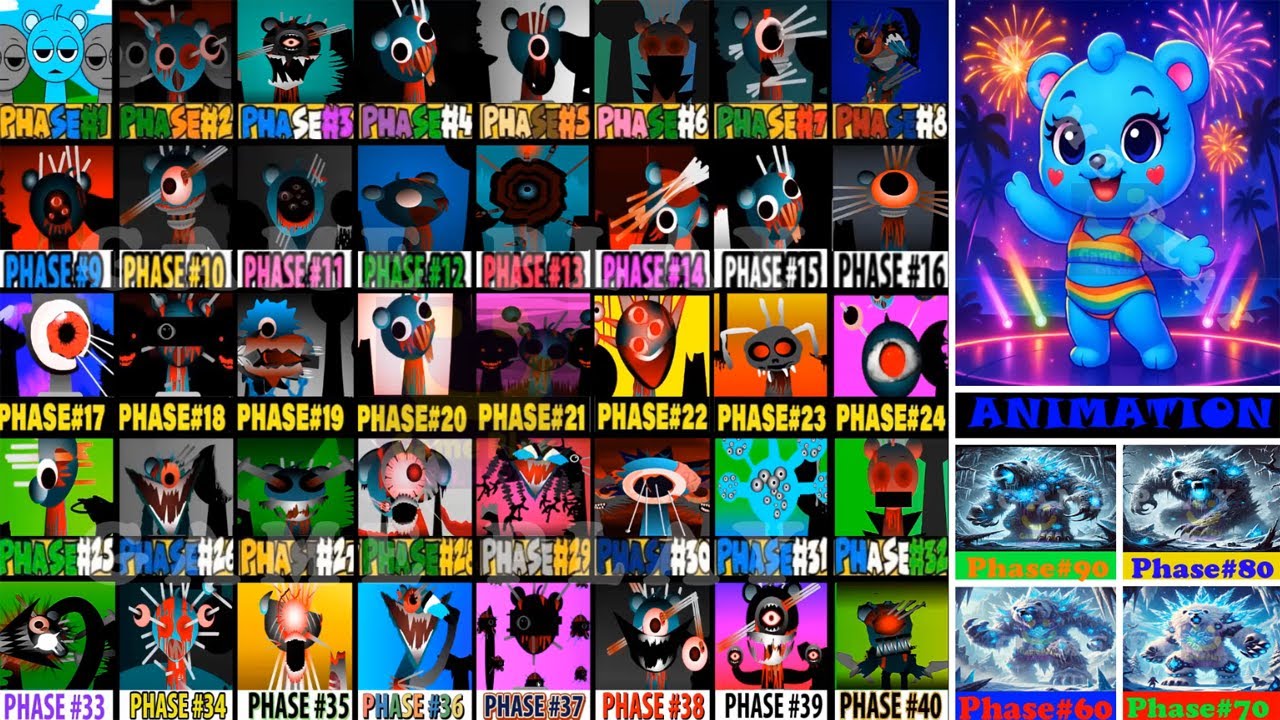 Incredibox Sprunki-Mix All Phases | Phase 10-20 VS Phase 40 VS phase 60 ...