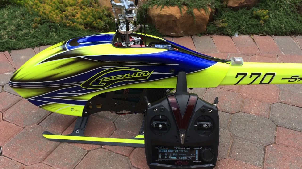 Mikado VControl and Neo on Goblin 770 - YouTube