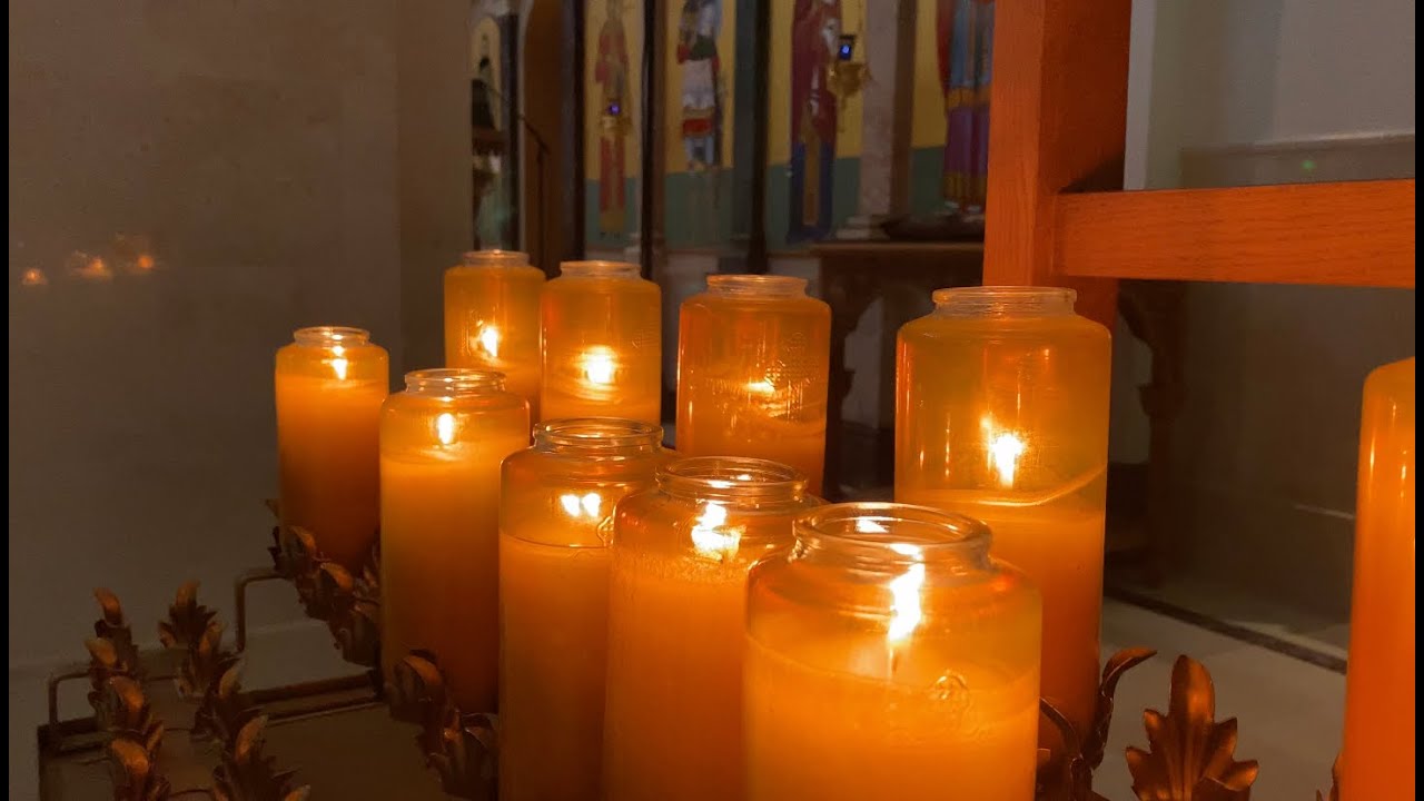 Candles burning inside an Orthodox Church (4K) | Cinematic Orthodoxy ...