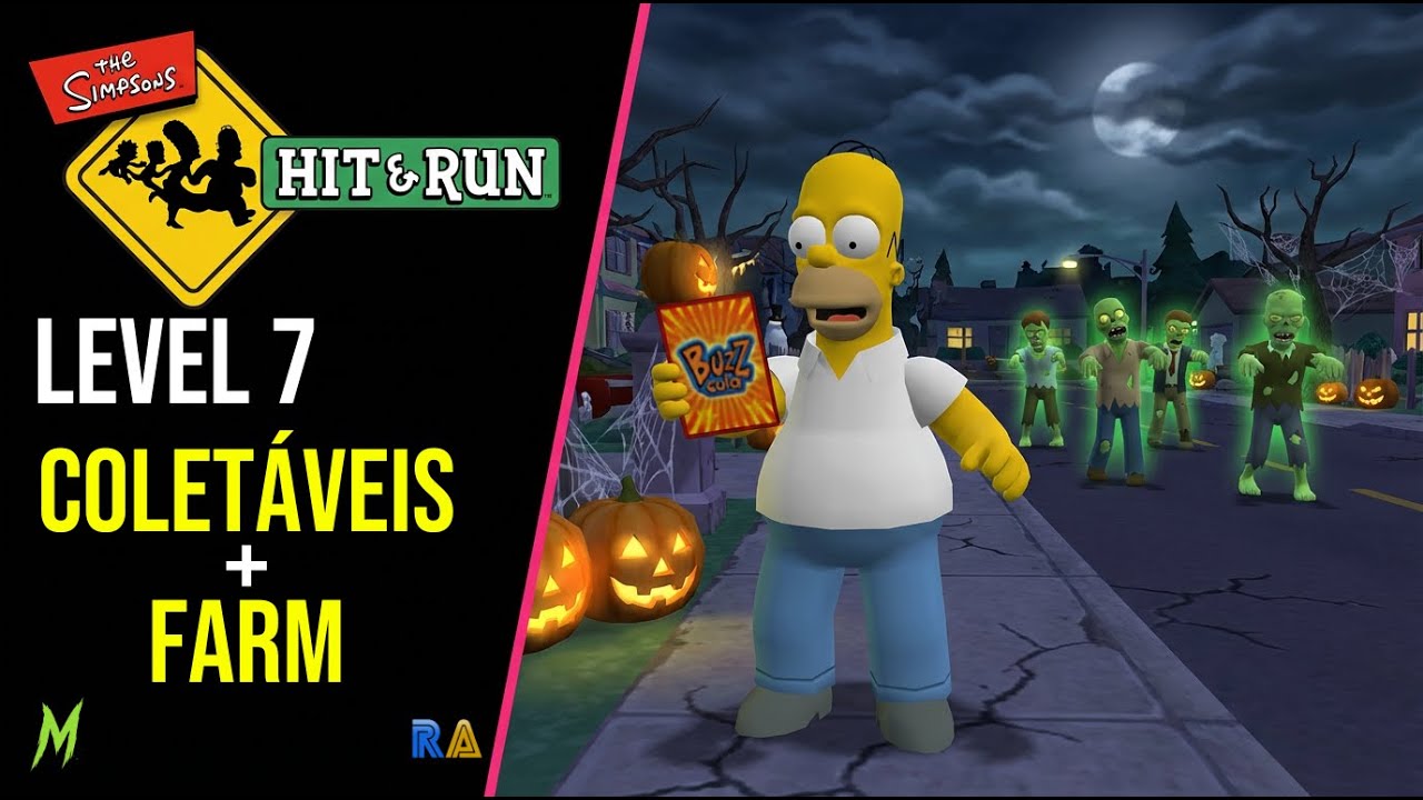 Simpsons Hit & Run - TODOS os Coletáveis - Level 7 (Homer) - YouTube