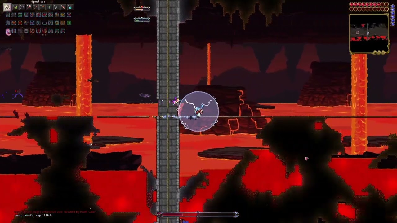 TERRARIA WALL OF FLESH FIGHT FT WARP (CALAMITY) (NOT A NUTSHELL) IN A ...