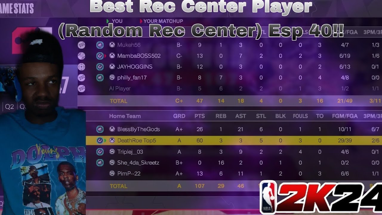 NBA 2K24 - I Score 60PTS Off Of Dunks (Best Rec Center Player!!!) Esp ...