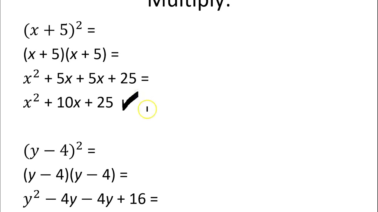 The FOIL Method - YouTube