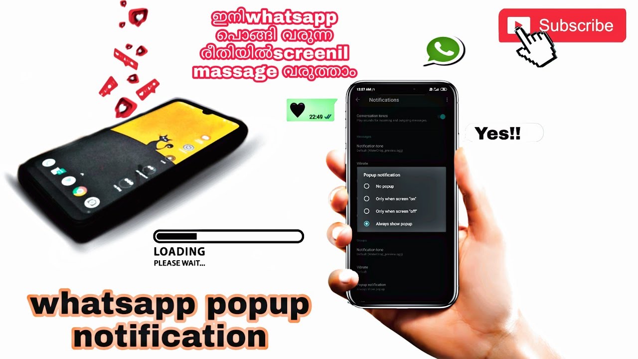 Whatsapp Popup Notification Activate YouTube