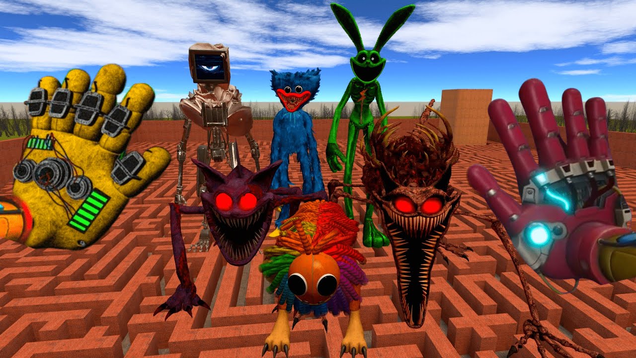 Can You Escape From the Ultimate Poppy Playtime Horror Maze in Garry's ...