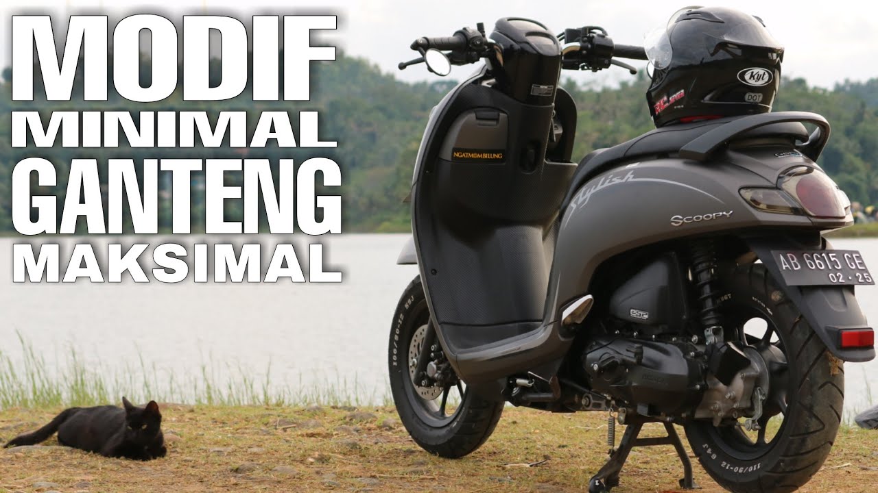 Modifikasi Scoopy Budget 300k ( Simple Minimalis Elegan ) - YouTube