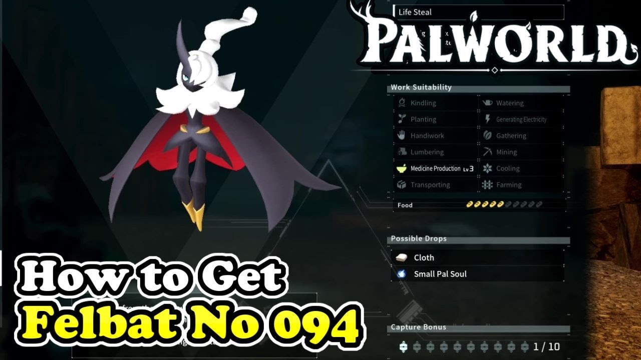 Palworld How to Get Felbat Palworld No 094 - YouTube