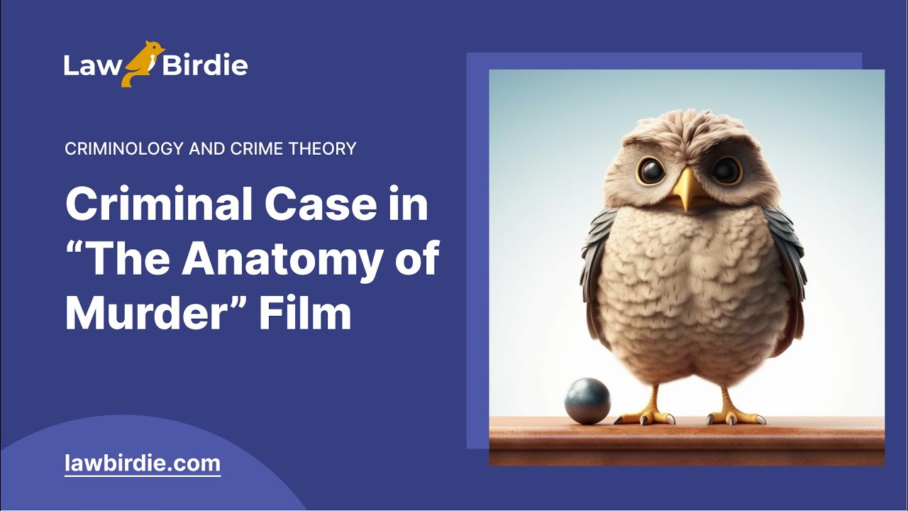 Criminal Case in “The Anatomy of Murder” Film - Essay Example - YouTube