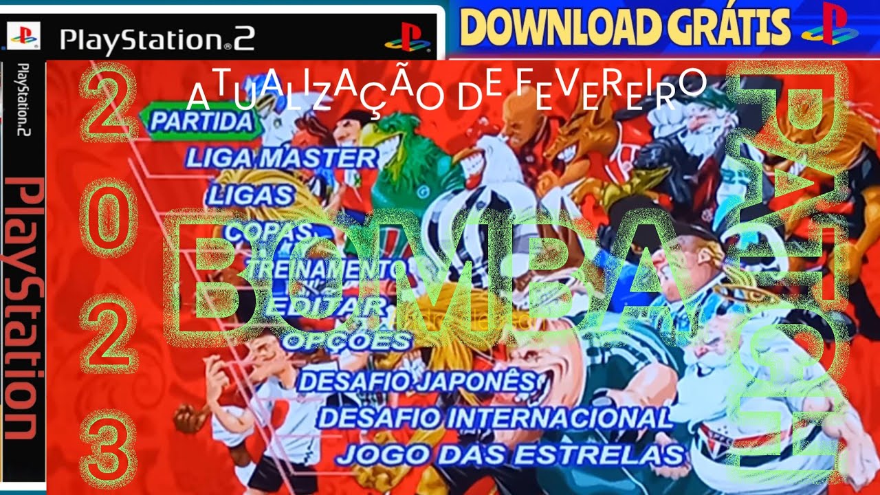 NOVO BOMBA PATCH 2023 ISO PS2 GRÁTIS ATUALIZAÇÃO DE FEVEREIRO - YouTube