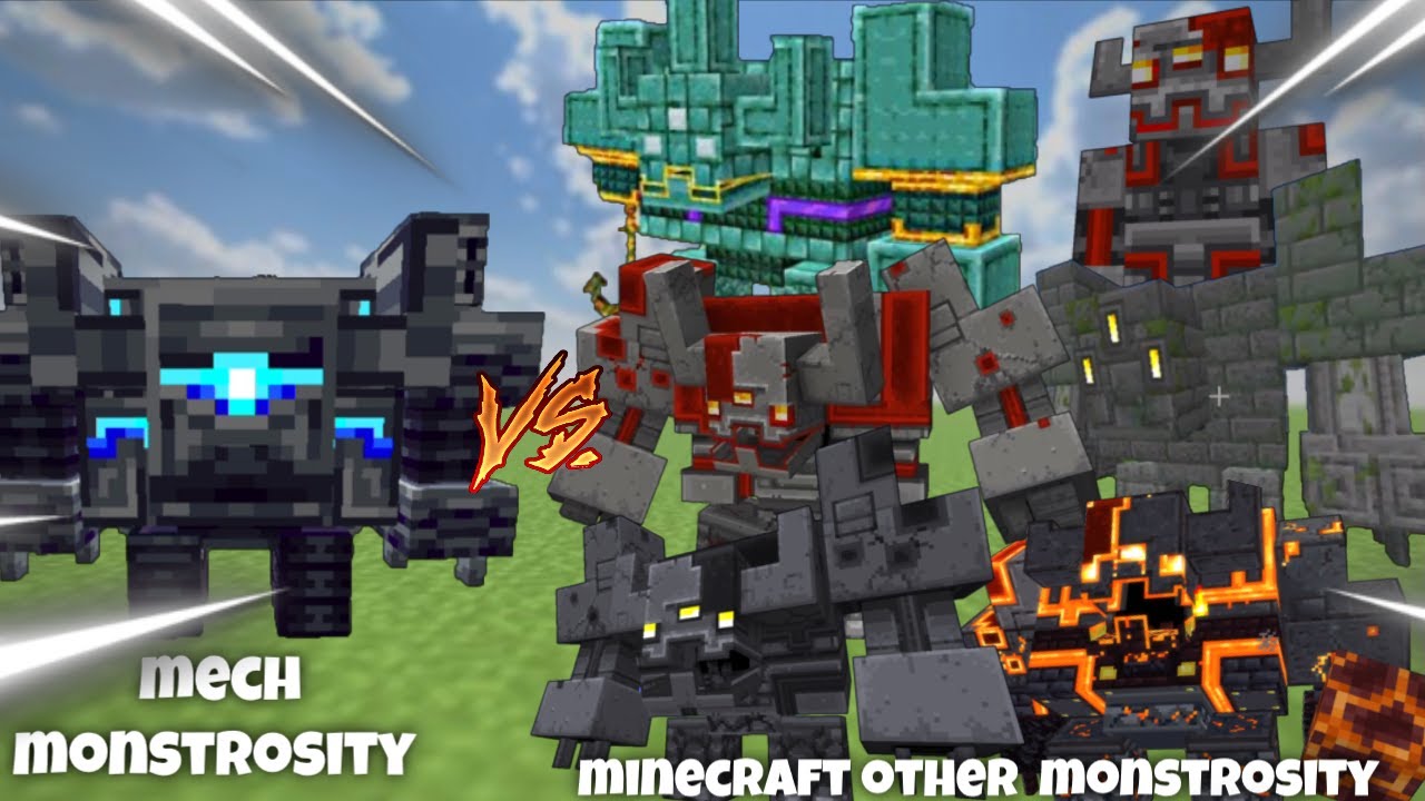 Mech Monstrosity vs Minecraft other Monstrosities - YouTube