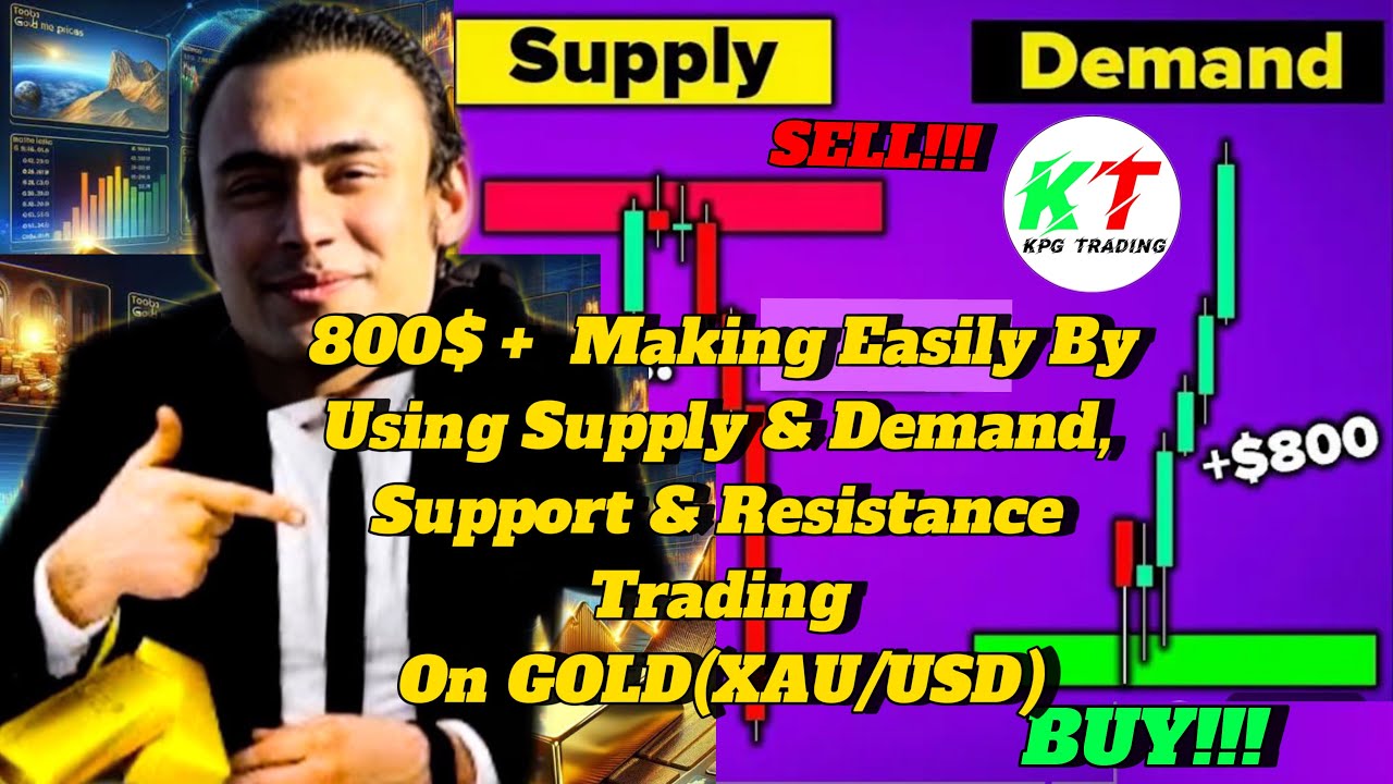 800$ + Making Easily By Using S&D, S&R Trading GOLD #supplyanddemand # ...