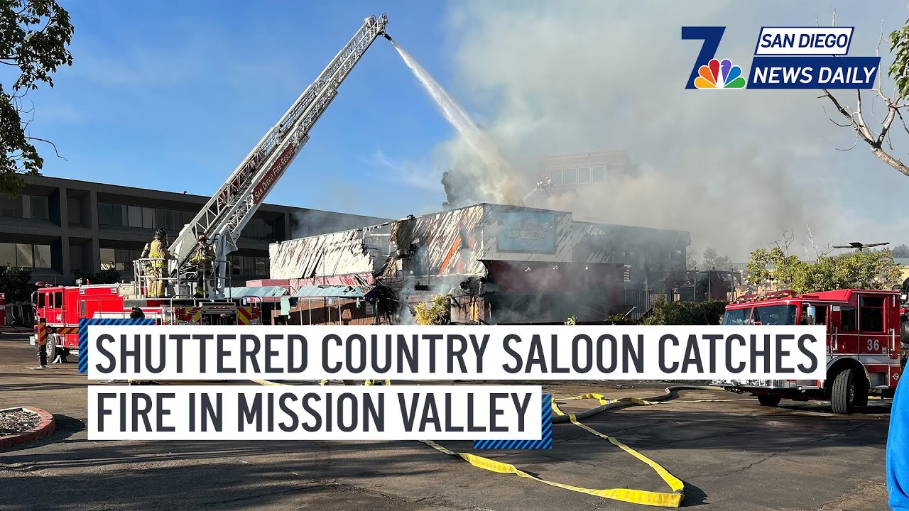 Sat. Oct. 26 | Shuttered country saloon catches fire in Mission Valley ...