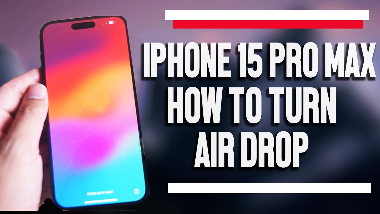 iPhone 15 Pro Max How to Turn On Air Drop | iPhone 15 Plus Pro Max ...